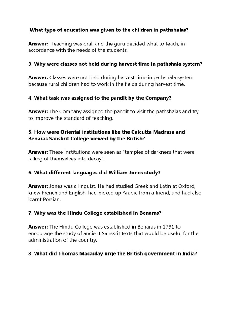 Education in Pathshalas and Colonial India | PDF | Iron Ore | Ore