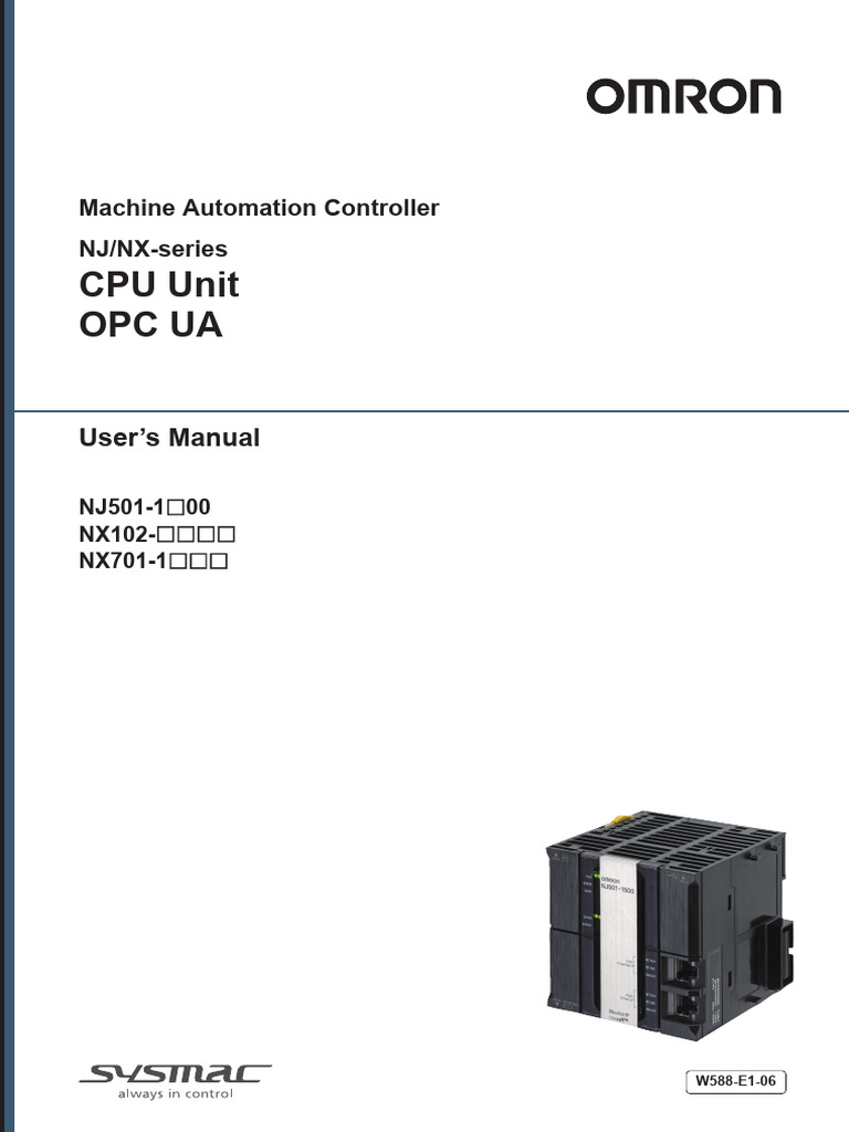 NJ - NX-series CPU Unit OPC UA User's Manual | PDF | File Transfer Protocol | Computer Engineering