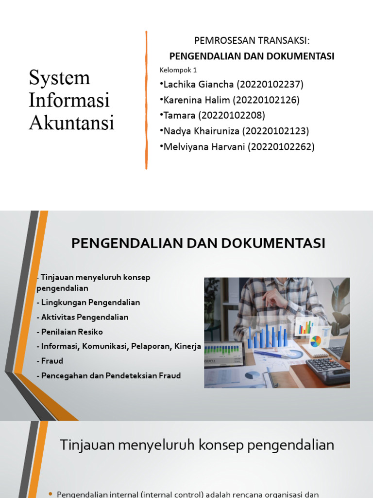 System Informasi Akuntansi Pengendalian Dan Dokumentasi S3 | PDF