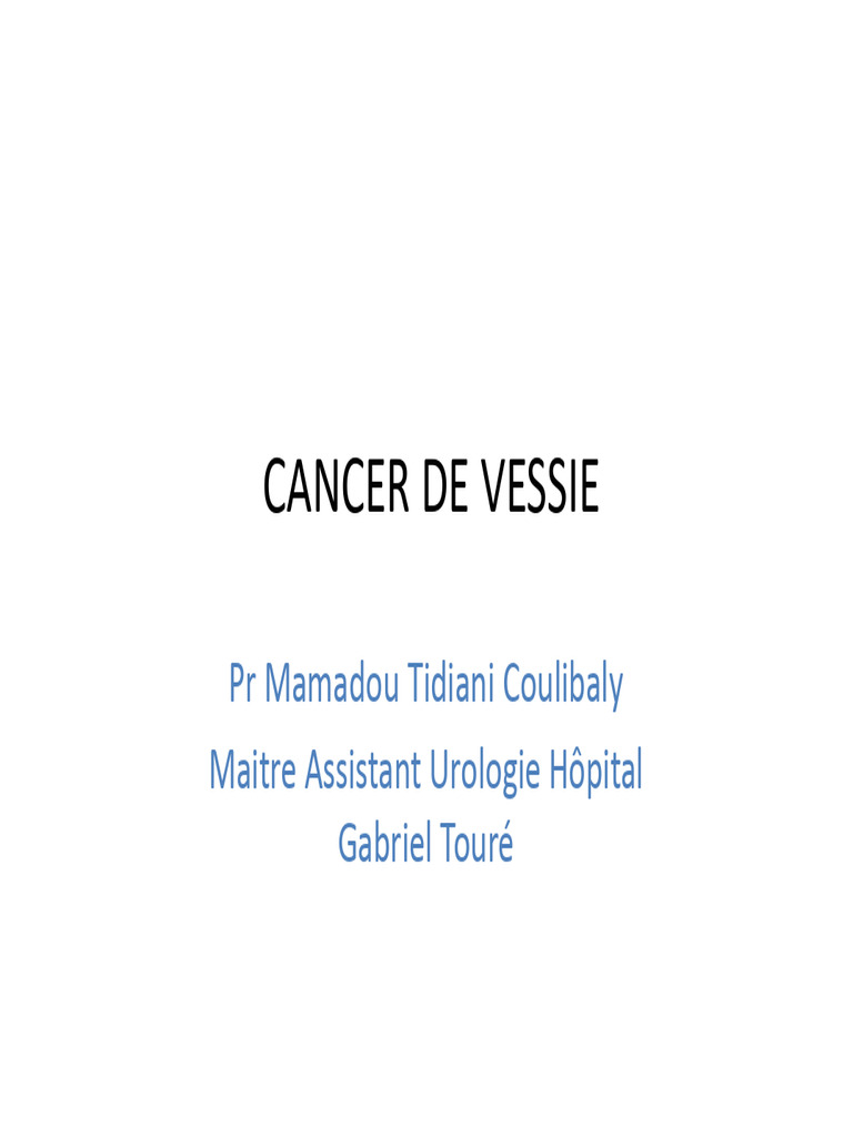 Classification et diagnostic du cancer de vessie | PDF | Cancer | Médecine
