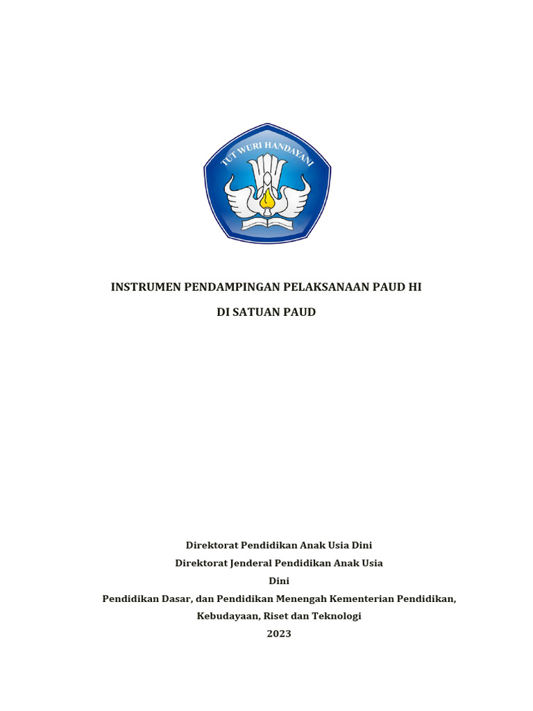 Evaluasi Program PAUD HI di Satuan PAUD | PDF