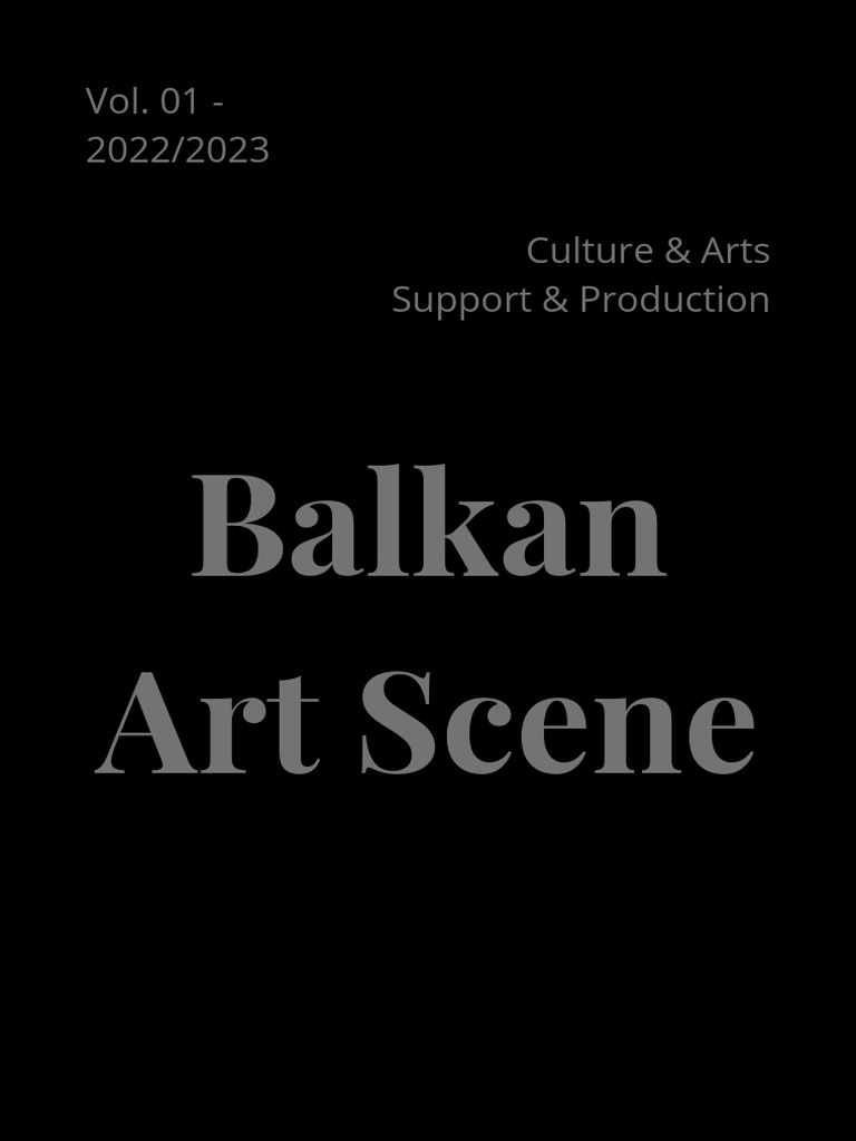 Balkan Art Scene Vol 1 Issue 1 | PDF | Serbia | Spain