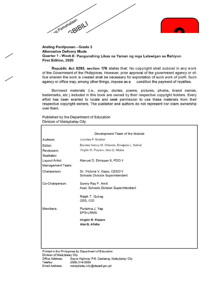 Ap3 Module8 (Maranao) | PDF