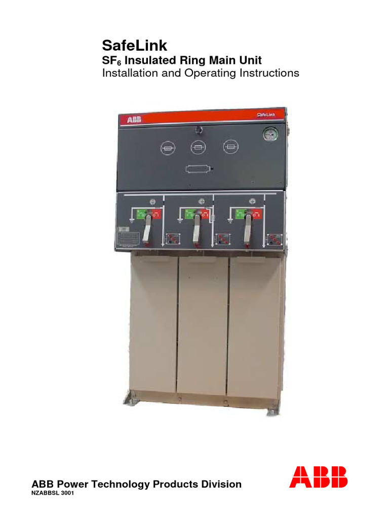 SF6 RMU - Installation & Operation | Download Free PDF | Fuse ...