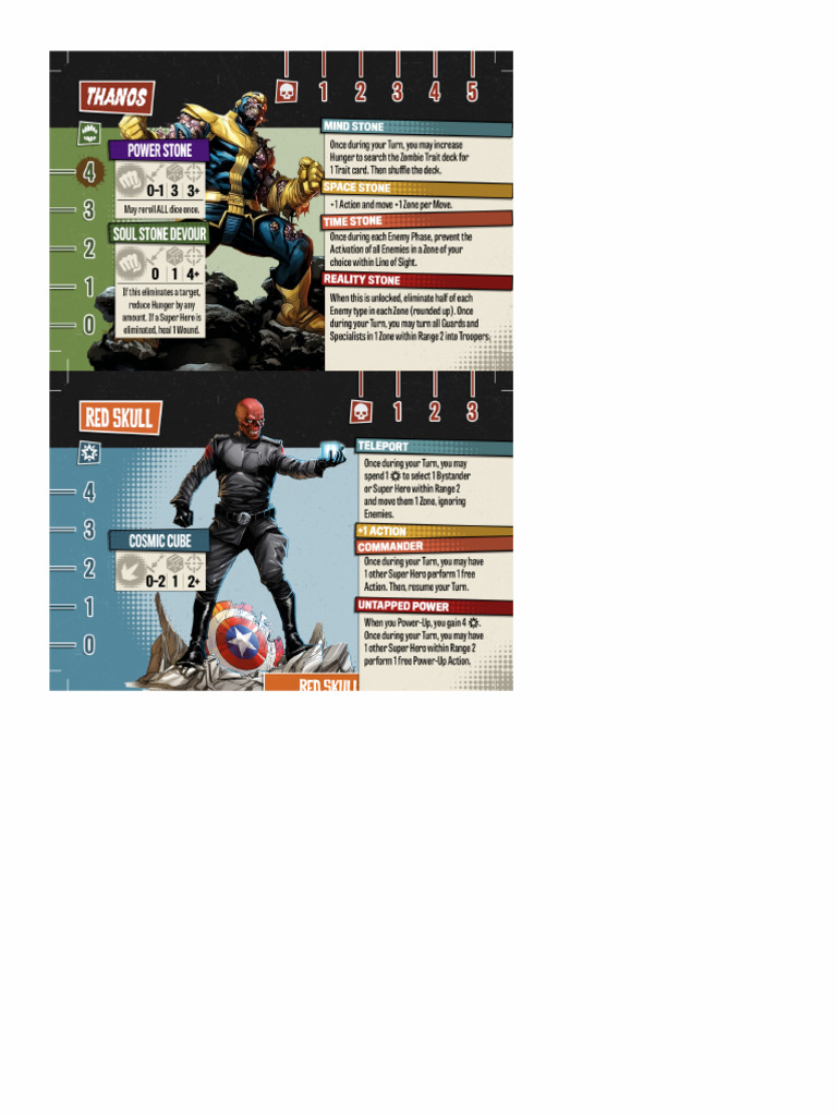 Thanos & Red Skull PNP | PDF