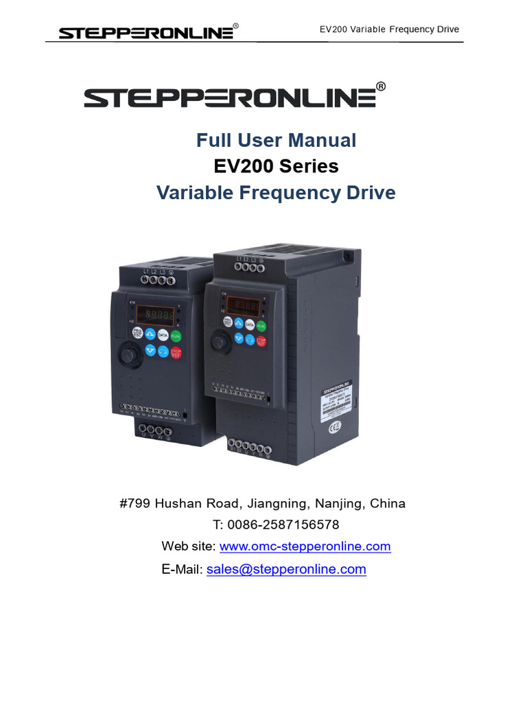 EV200 - Series - Full - User - Manual | PDF | Power Inverter | Electric ...