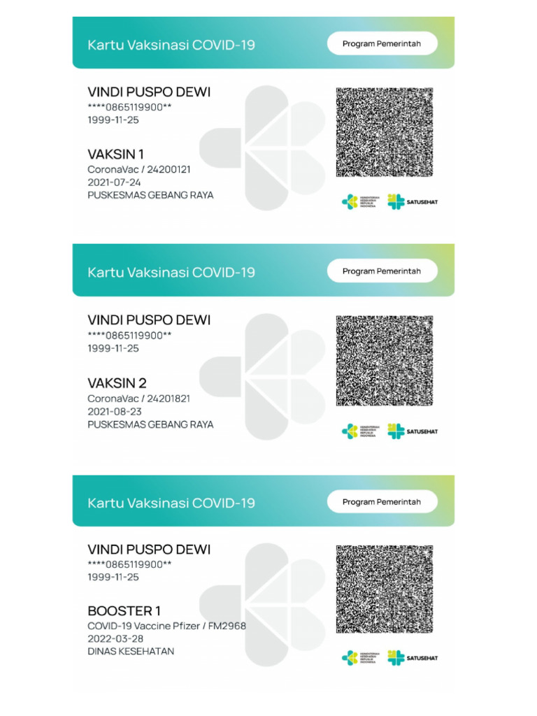 Sertifikat Vaksin Pdf