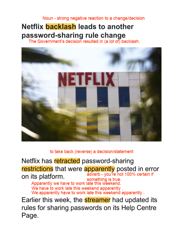 Netflix Backlash Article JForrest English | PDF | English Language ...
