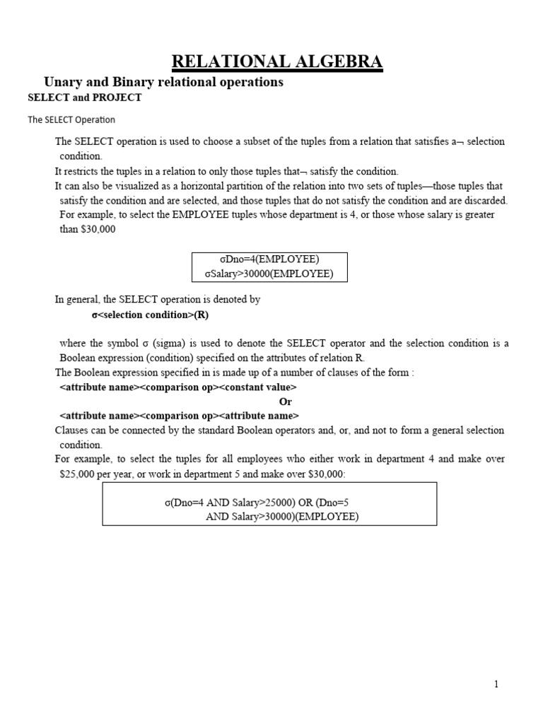 DBMS Mod 2 | PDF | Relational Model | Boolean Algebra