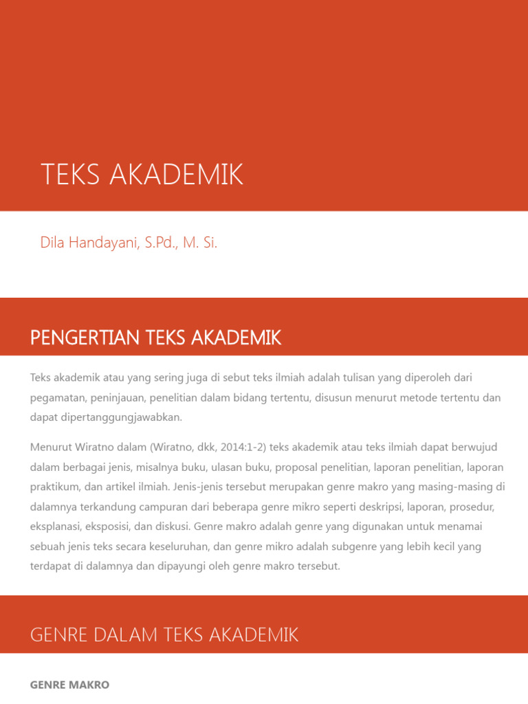 Teks Akademik | PDF