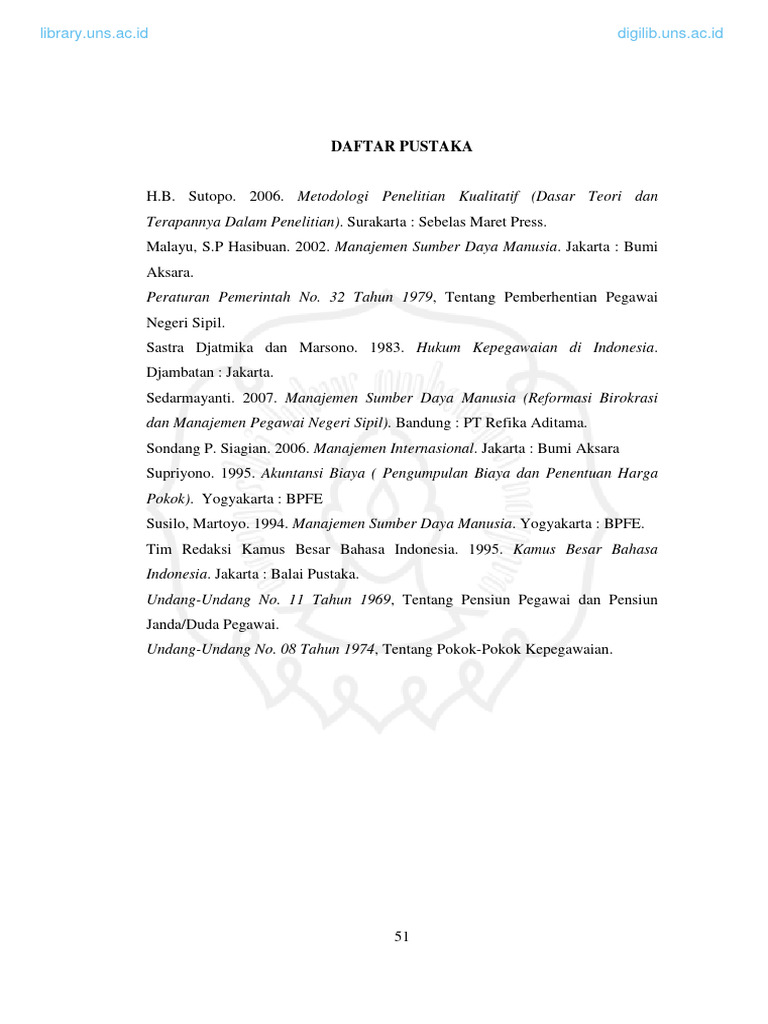 Daftar Pustaka Sutopo | PDF