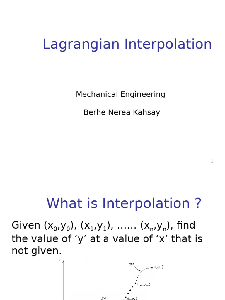 Lagrange | Download Free PDF | Interpolation | Algebra