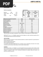 Ampco 18: Technical Data Sheet | PDF | Strength Of Materials | Alloy