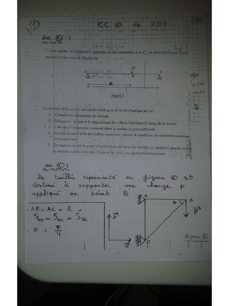 Correction de CC 1 RDM | PDF