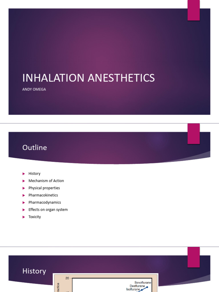 Inhalation Anesthetics AO | PDF | Anesthesia | Physiology