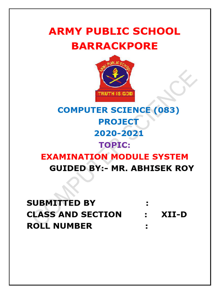 Examination Module System | PDF | Python (Programming Language) | Modular Programming