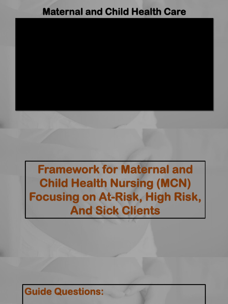 Framework For Maternal and Child Health Nursing | PDF | Genetic ...