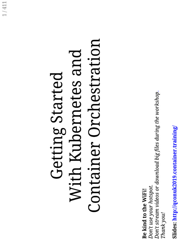 Getting Started With k8 | PDF