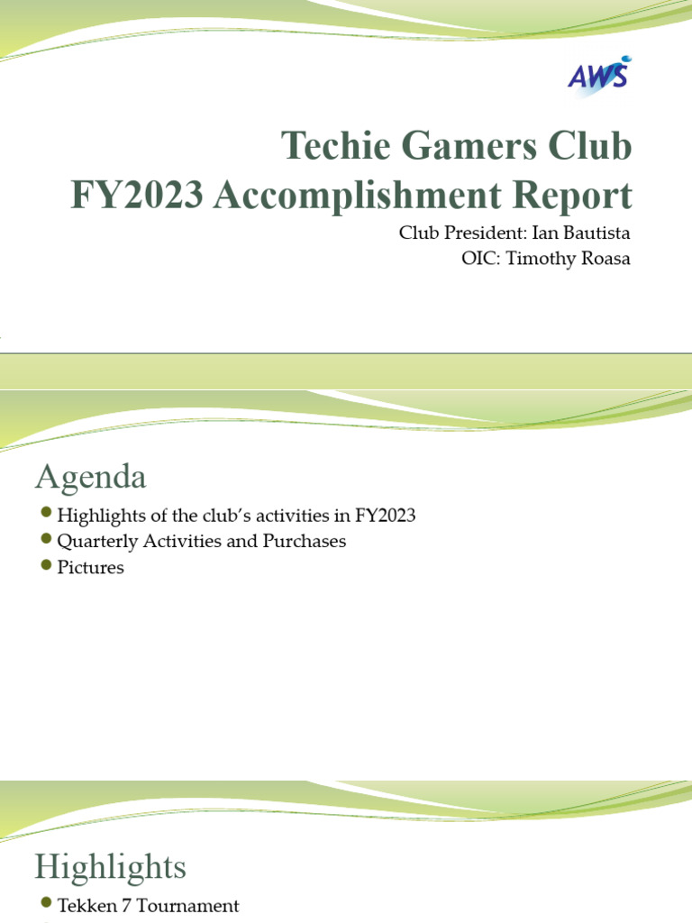 FY2023 Techie Gamers Club Report | PDF