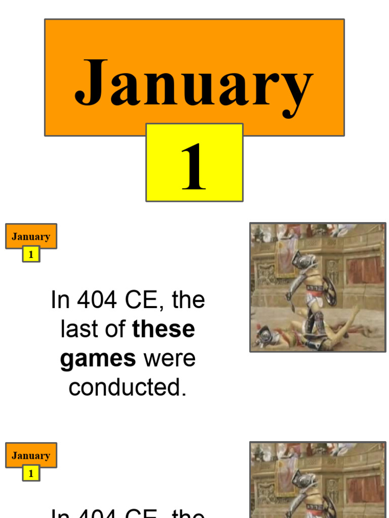 On This Day World History JANUARY | PDF | Augustus