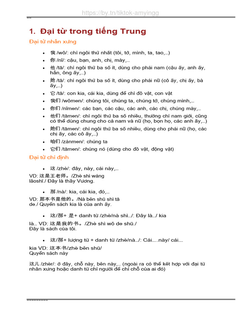 T NG H P NG Pháp Hsk1 | PDF