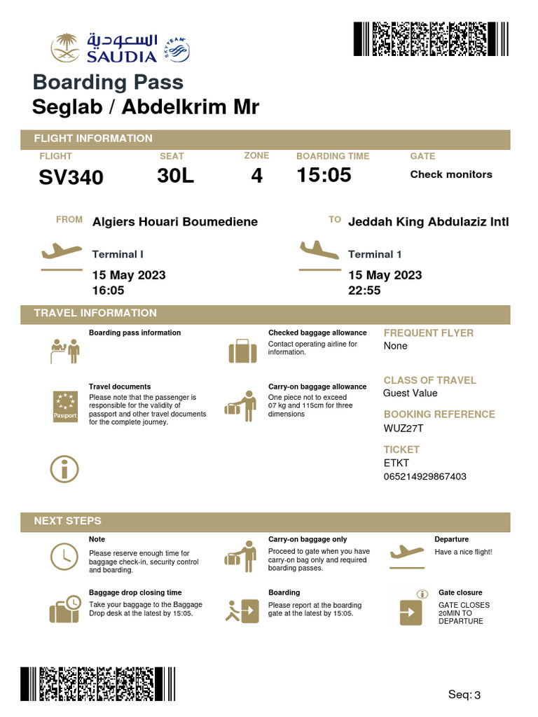 Your Boarding Pass | Download Free PDF | Baggage | Transport