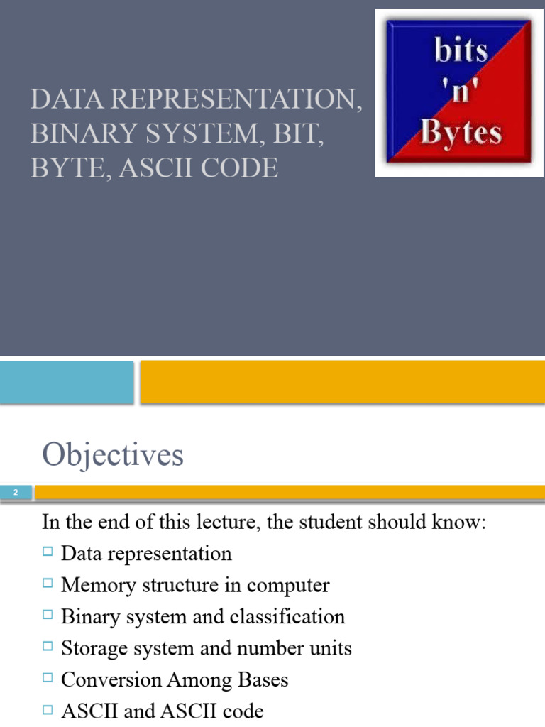 Week 4 Data Representation Binary System Pdf Byte Computing 0999