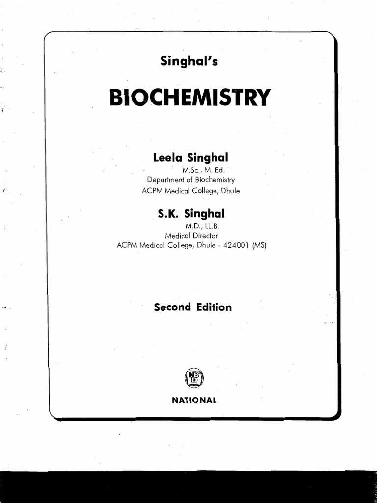 Singhal Biochem | PDF