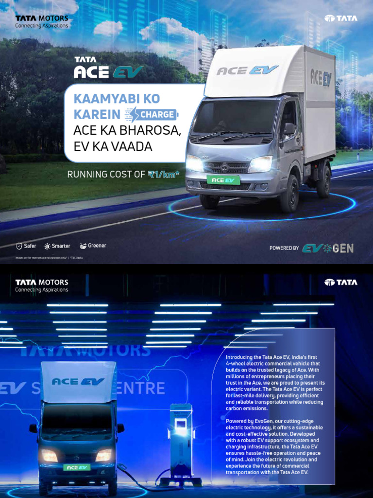 ACE EV Brochure New | PDF | Electric Vehicle | Transport