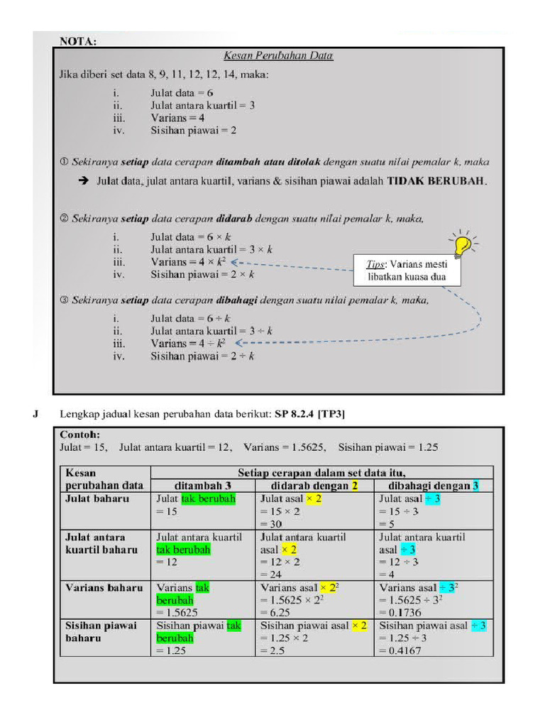 Latihan Kesan Perubahan Data | PDF