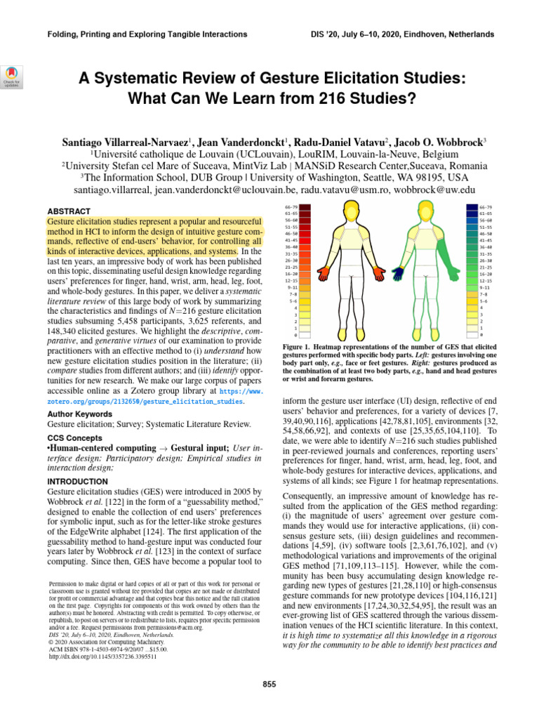 A Systematic Review of Gesture Elicitation Studies: What Can We Learn ...