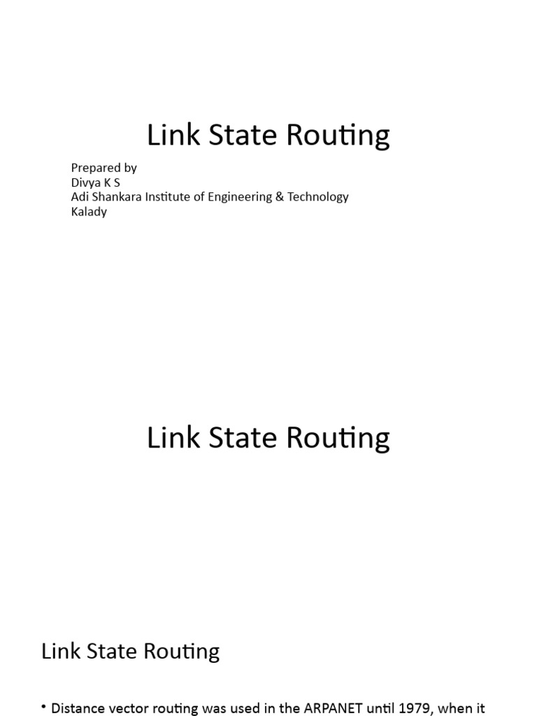 4.link State & Multicasting | PDF | Routing | Multicast