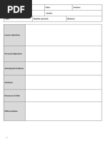 Grade R Lesson Plan Template | PDF | Educational Assessment | Reading ...