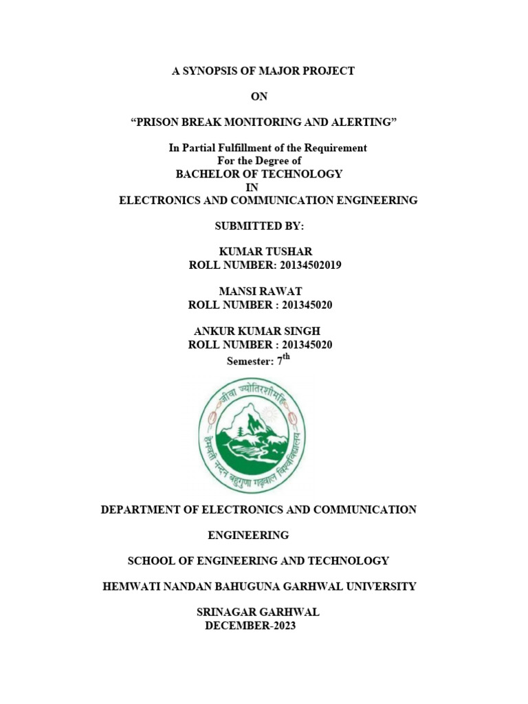 A Synopsis of Major Project | PDF