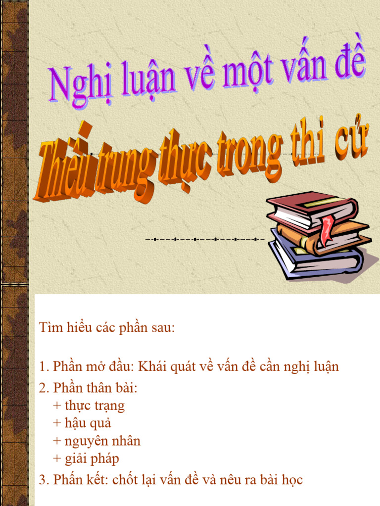 Chuyen de Cach Lam Bai Van Nghi Luan Ve Mot Van de Tu Tuong Dao Li | PDF