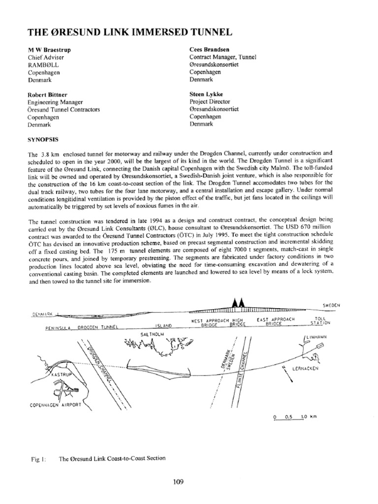 The Oresund Link Immersed Tunnel | PDF