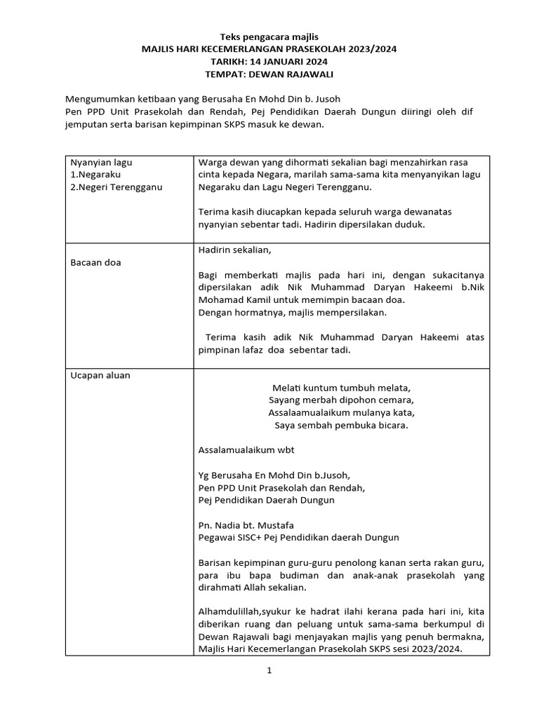Biodata Pn. Nadia Mustafa | PDF
