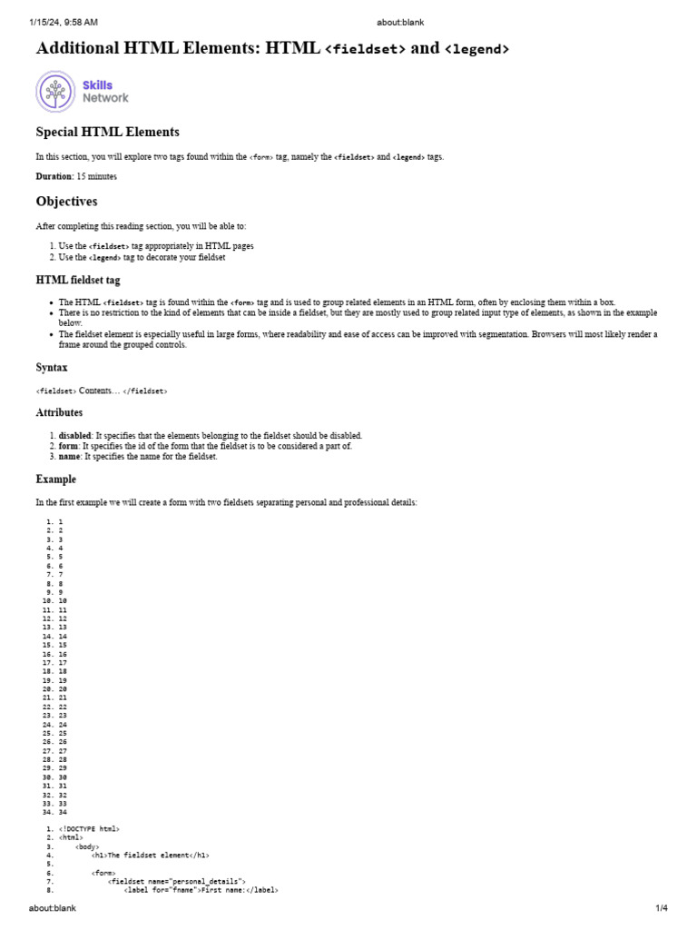 Glossary v4 | PDF | Html Element | Html
