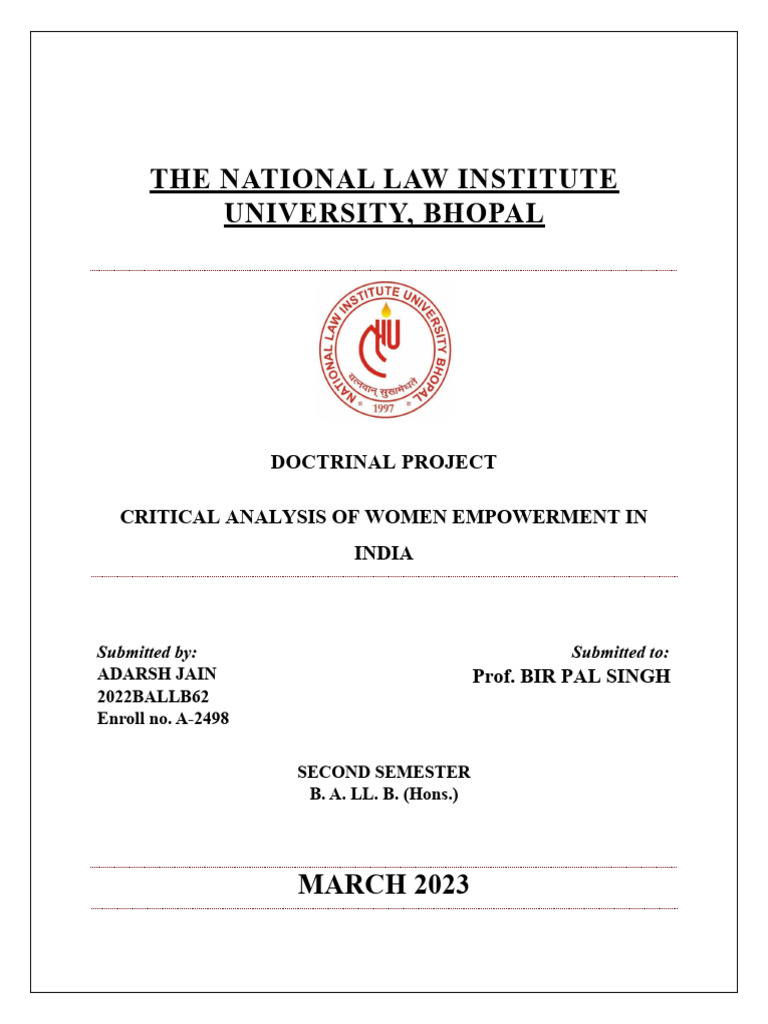 Adarsh Jain Sociology Final 2ND Sem | PDF | Woman | Gender Studies