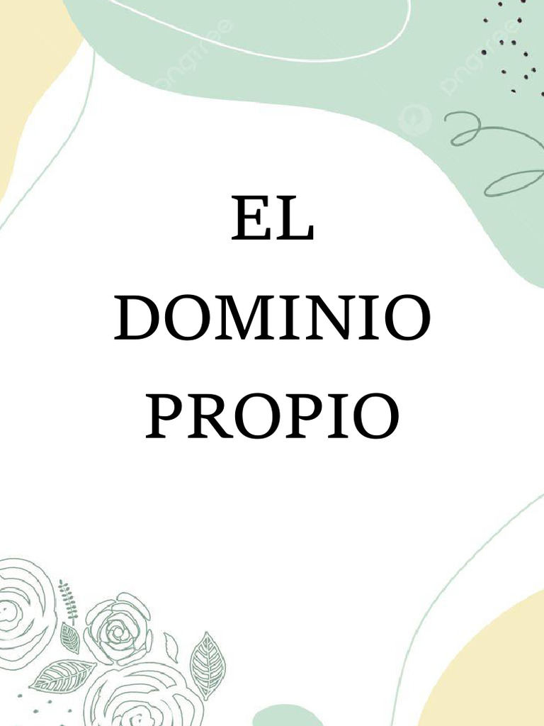 Dia1 - El Dominio Propio | PDF