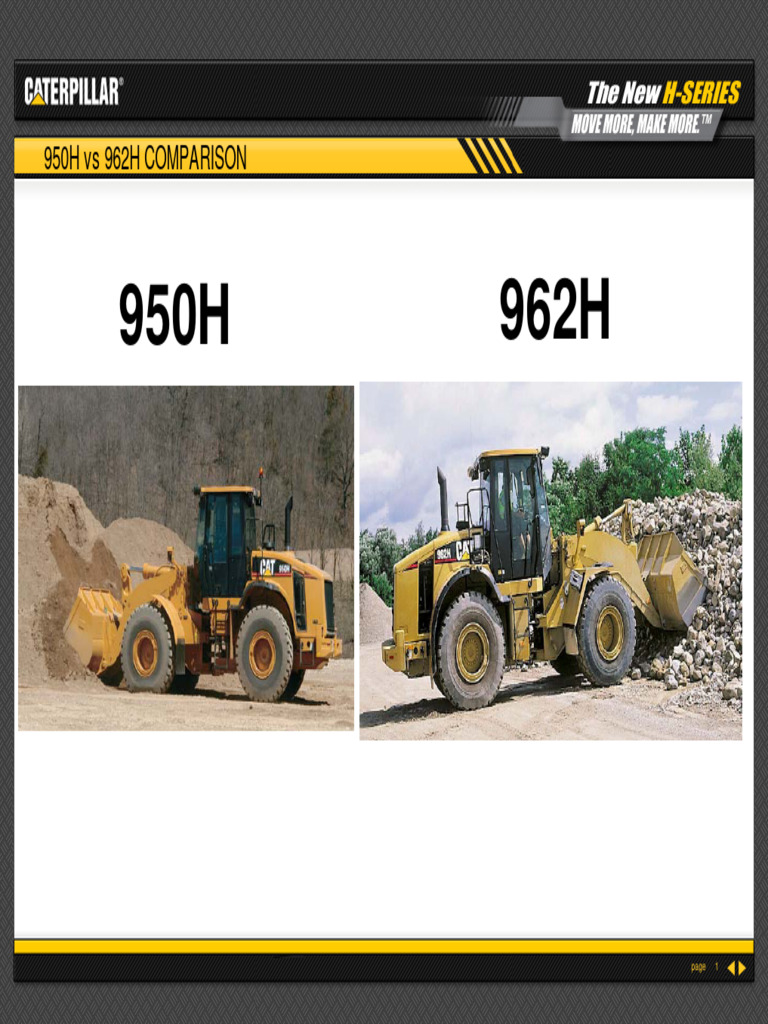 950H vs 962H Specifications Comparison | PDF | Vehicles | Manufactured ...