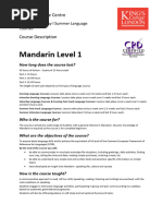 Mandarin Basics | PDF