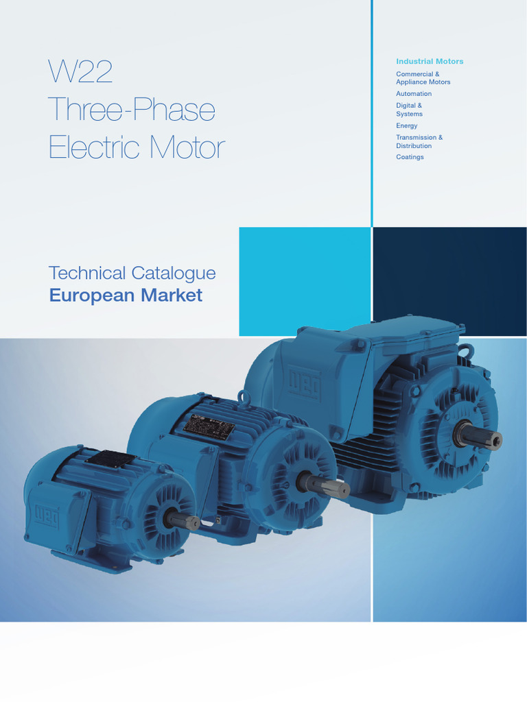 Catálogo Motores W22 Europa 2023 | PDF | Electric Motor | Electrical Engineering