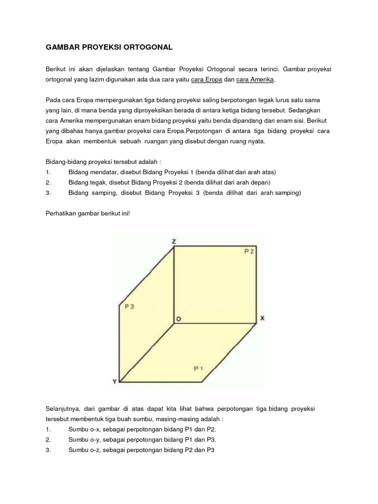 Gambar Proyeksi Ortogonal 211015 003502 | PDF