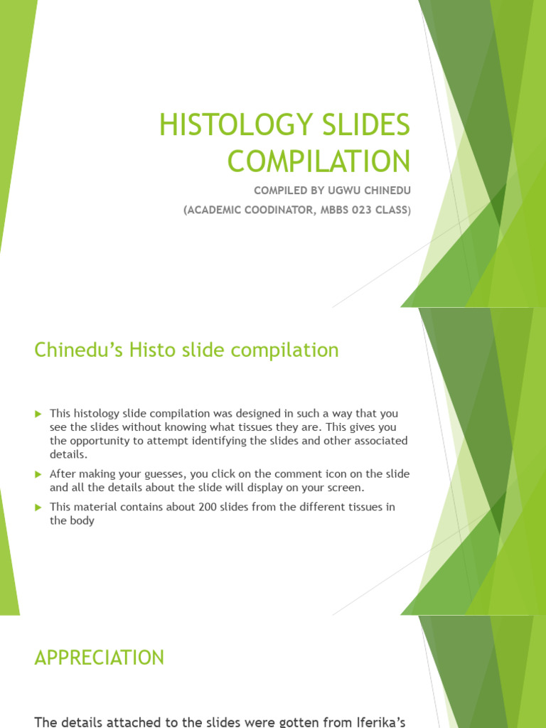 Chinedu's Histology Slides Compilation | PDF | Histology | Laboratory ...