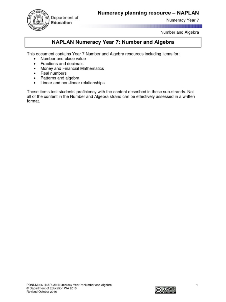 Number and Algebra7 | PDF | Arithmetic | Multiplication