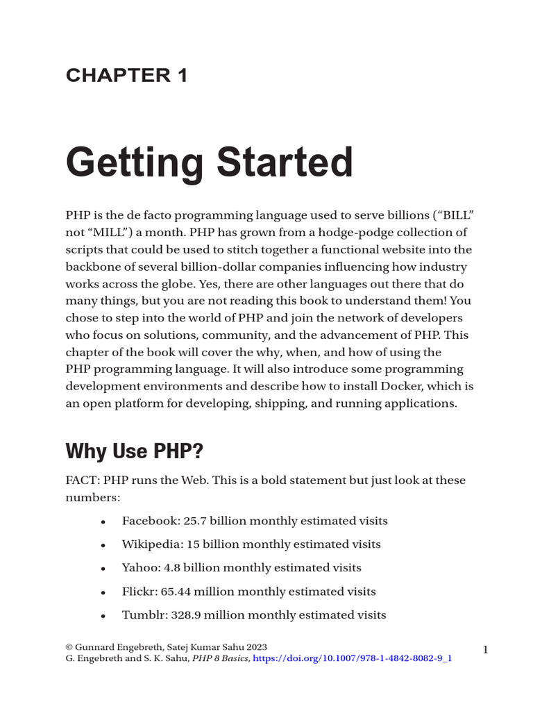 Getting Started: Why Use PHP? | PDF | Php | World Wide Web
