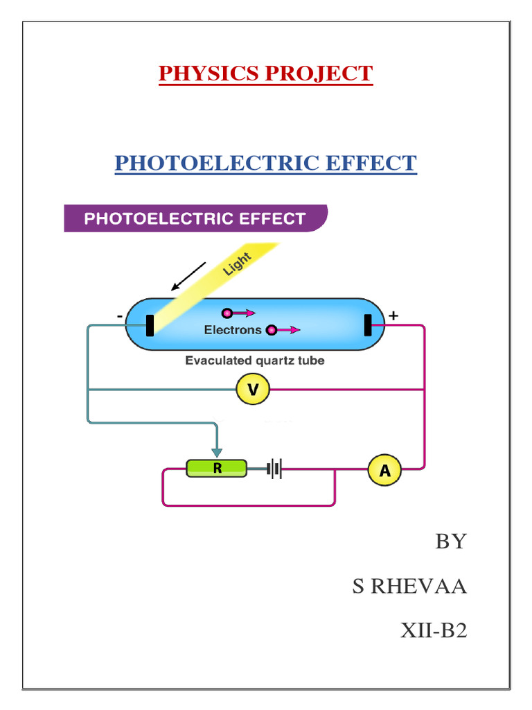 Phy Project | PDF | Photoelectric Effect | Photon