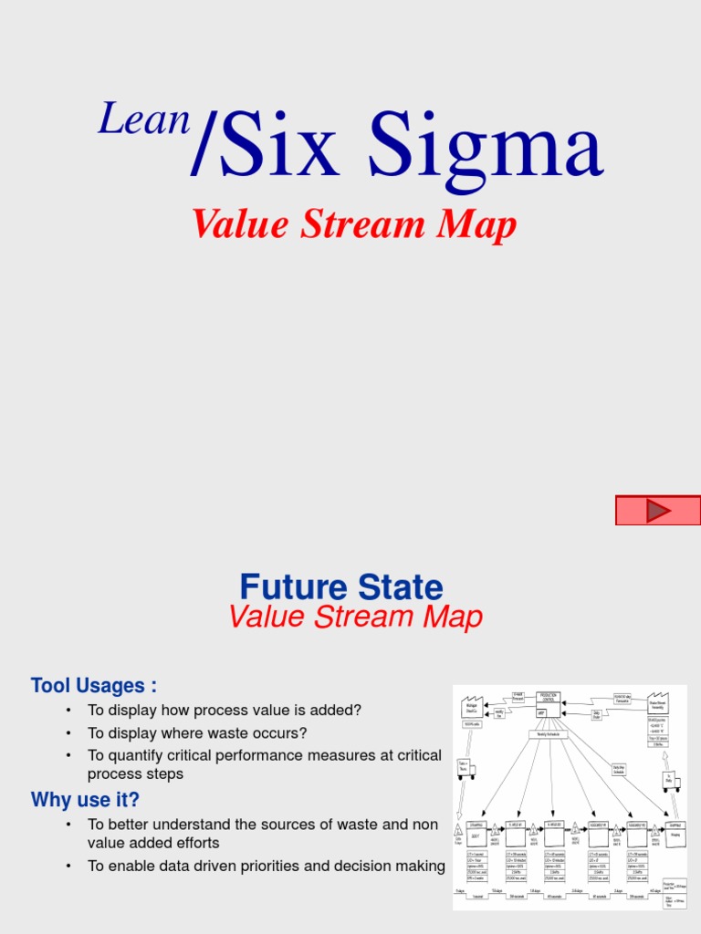 six Sigma: Value Stream Map | PDF