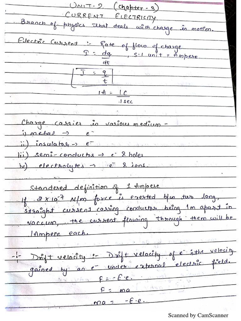 Unit 2 Physics 12th | PDF
